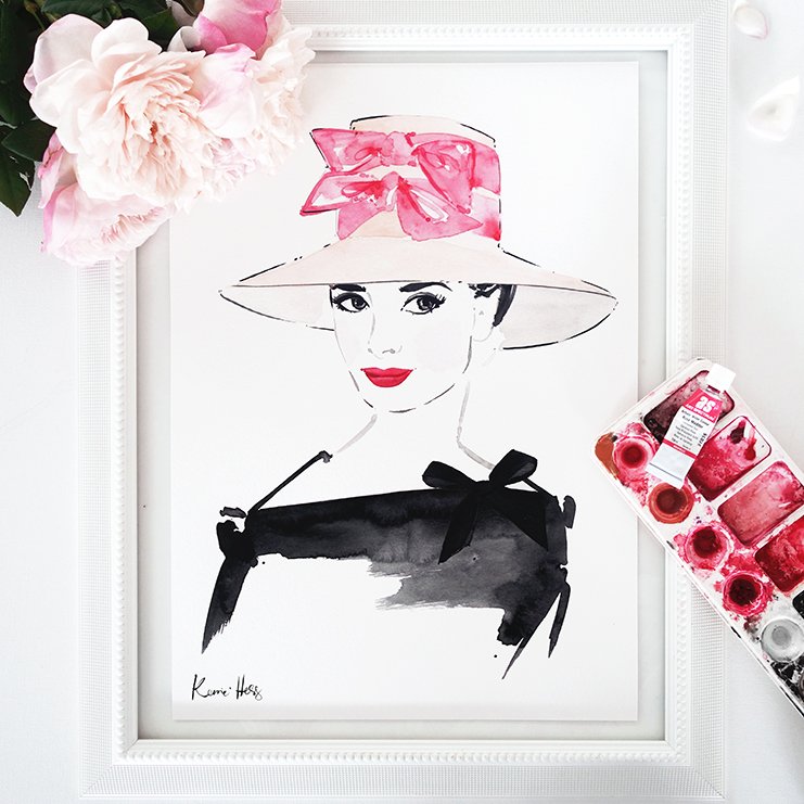 'La Femme Audrey' by Kerrie Hess – Kerrie Hess Studio